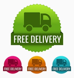 Free delivery free shipping Royalty Free Vector Image