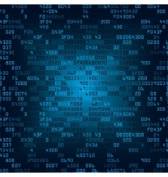 Blue security background with HEX-code Royalty Free Vector