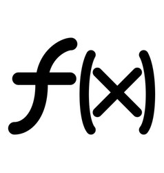 Math signs icon black color flat style simple Vector Image