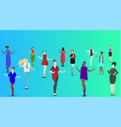 Different women various international females Vector Image