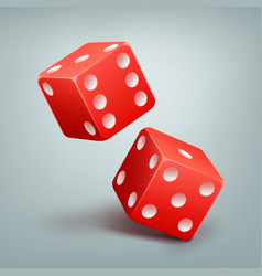Set of red dice Royalty Free Vector Image - VectorStock