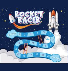 Count number space theme Royalty Free Vector Image