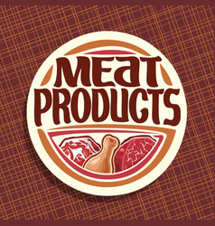 Logo for meat Royalty Free Vector Image - VectorStock