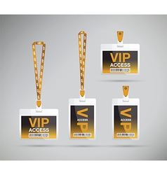 Vip access lanyards Royalty Free Vector Image - VectorStock