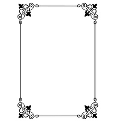 Decorative page border Royalty Free Vector Image