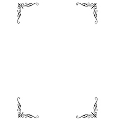 Decorative page border Royalty Free Vector Image