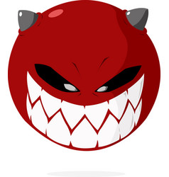 Smile angry Royalty Free Vector Image - VectorStock