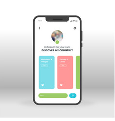 Orange red green portfolio for designer ui ux gui Vector Image