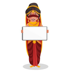 Gandhari cartoon character Royalty Free Vector Image