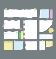 Note papers Royalty Free Vector Image - VectorStock