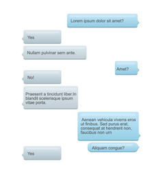 Message bubbles chat smartphone design Royalty Free Vector