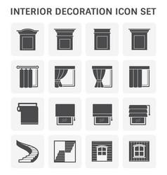 Wall window icon Royalty Free Vector Image - VectorStock