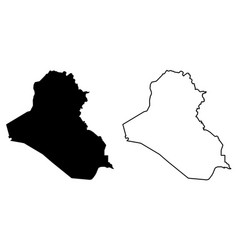 Simple only sharp corners map sultanate of Vector Image