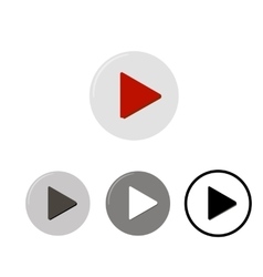 Play button Royalty Free Vector Image - VectorStock