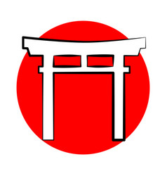 Japanese torii icon Royalty Free Vector Image - VectorStock