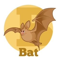 Flashcard letter b is for bat Royalty Free Vector Image