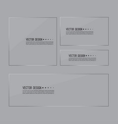 Glass text box Royalty Free Vector Image - VectorStock