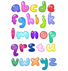 Bubble letters Royalty Free Vector Image - VectorStock