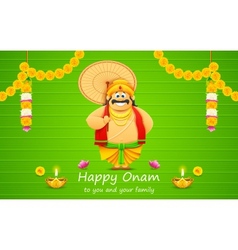 Decorated onathappan for onam celebration Vector Image