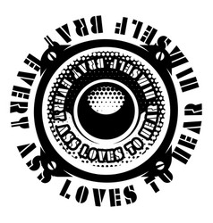 Monochrome in retro style on a Royalty Free Vector Image