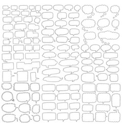 Set speech bubbles Royalty Free Vector Image - VectorStock