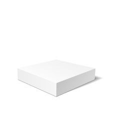 White 3d box Royalty Free Vector Image - VectorStock