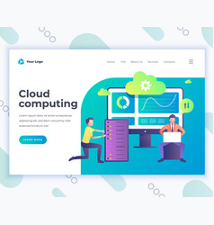 Cloud computing concept Royalty Free Vector Image