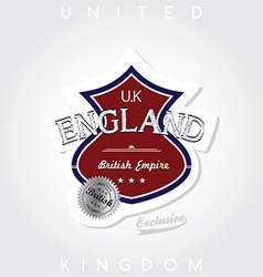 Uk labels Royalty Free Vector Image - VectorStock