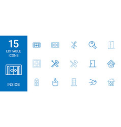 12 inside icons Royalty Free Vector Image - VectorStock