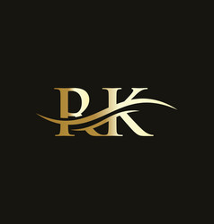 Modern rk logo design for business and company Vector Image
