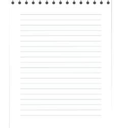 Blank squared paper texture from a notepad Vector Image