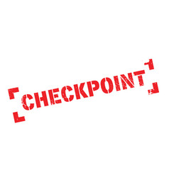 Checkpoint rubber stamp Royalty Free Vector Image