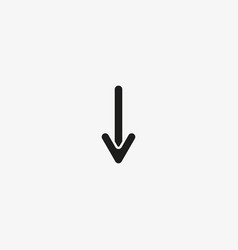 Down arrow icon scroll button for website Vector Image
