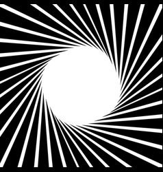Circular stripes lines geometric pattern Vector Image