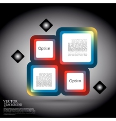 Abstract background color boxes template Vector Image