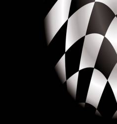 Checkered corner red Royalty Free Vector Image