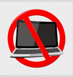 Laptop not Allowed Vector Images (21)