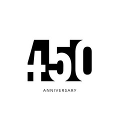 Two hundred fifty anniversary minimalistic logo Vector Image