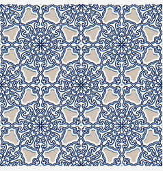 Moroccan ceramic tile seamless pattern Royalty Free Vector
