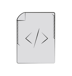 Cartoon page html coding web Royalty Free Vector Image