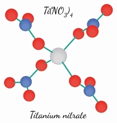 Tio2 titanium dioxide molecule Royalty Free Vector Image