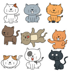 Set cats Royalty Free Vector Image - VectorStock