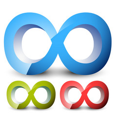 Infinity symbol eeverlasting infinite or cycle Vector Image