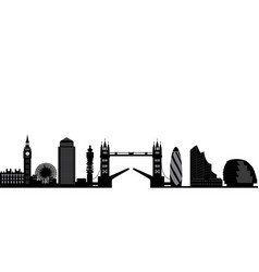 London skyline england city Royalty Free Vector Image