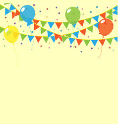 Bright holiday balloons isolated Royalty Free Vector Image