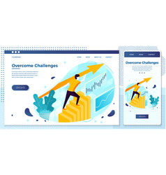 Cartoon of businessman beating competitors by Vector Image