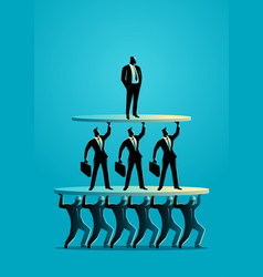 Pyramid of three social class infographic Vector Image