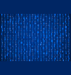Hex code stream random hexadecimal code cyber Vector Image