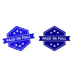 Paid in full watermark stamp Royalty Free Vector Image