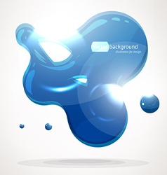 Blue Blob Background Royalty Free Vector Image